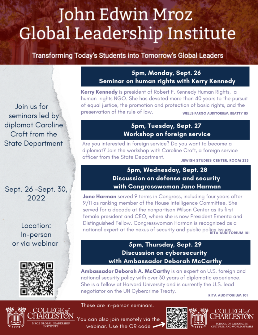 EWI Distinguished Visiting Fellows – John Edwin Mroz Global Leadership ...